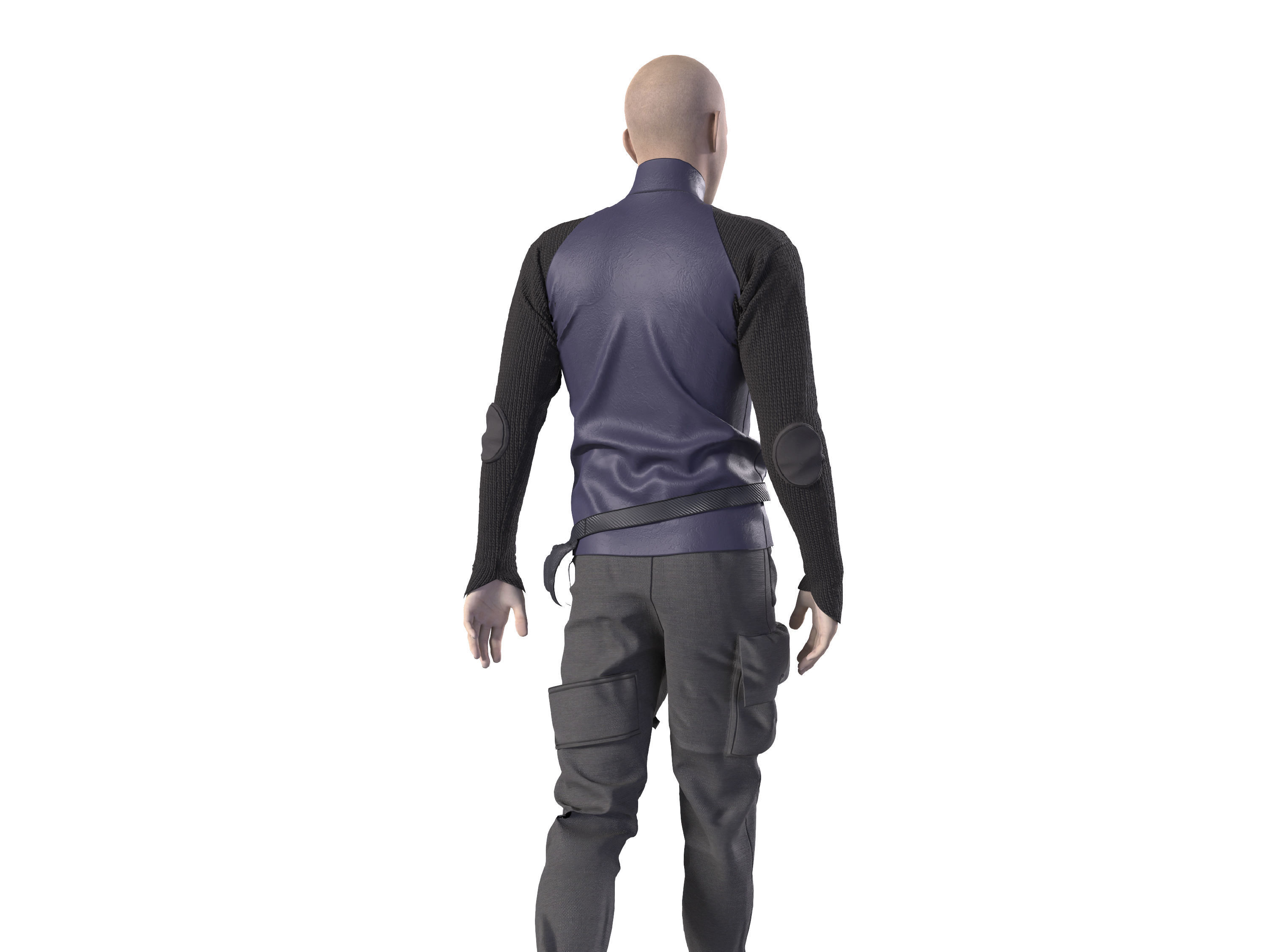 3D man clothes cyberpunk futuristic 3D model | CGTrader