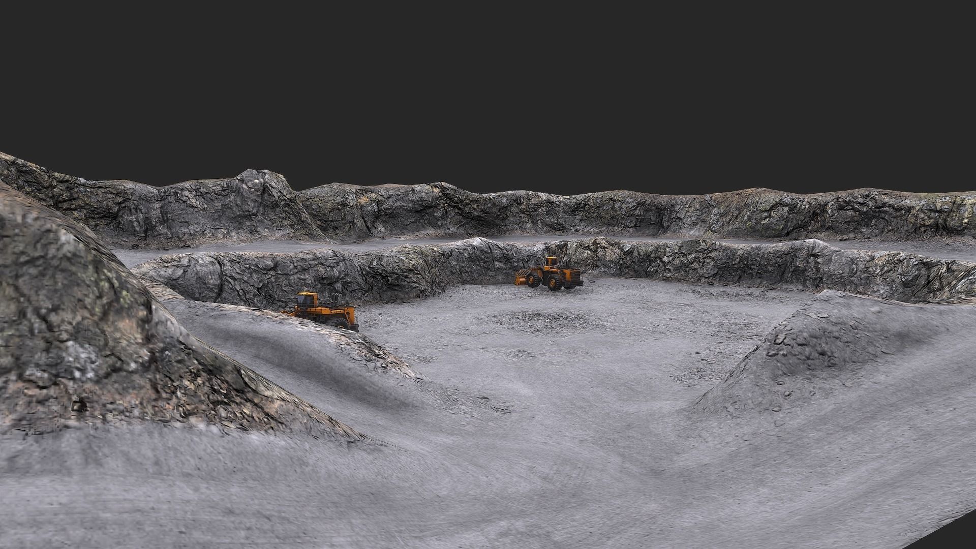 3D model Mine Quarry VR / AR / low-poly | CGTrader
