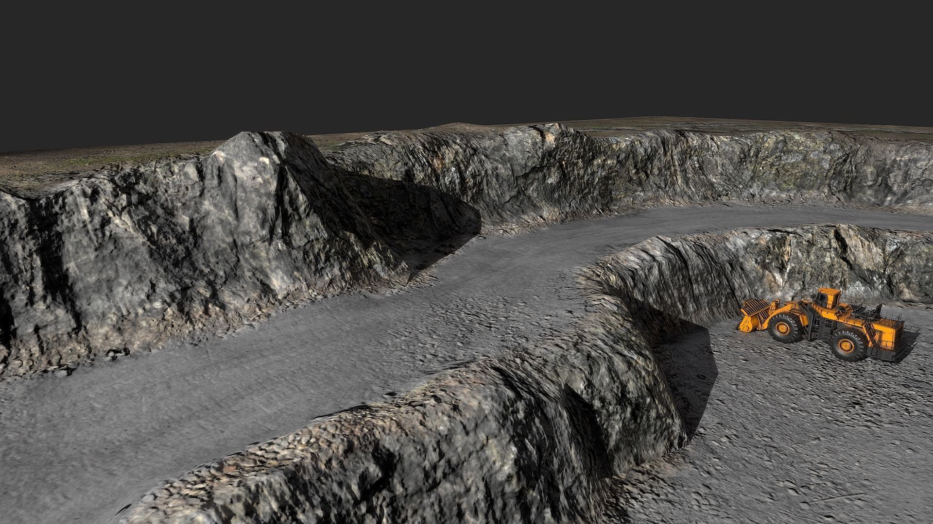 3D model Mine Quarry VR / AR / low-poly | CGTrader
