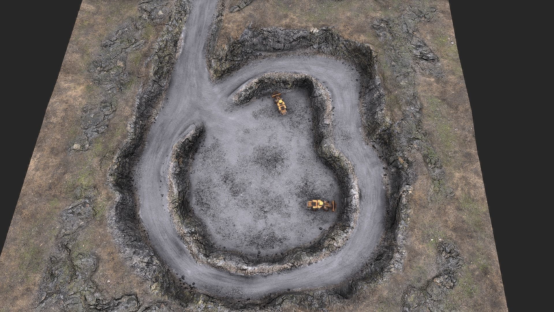 3D model Mine Quarry VR / AR / low-poly | CGTrader