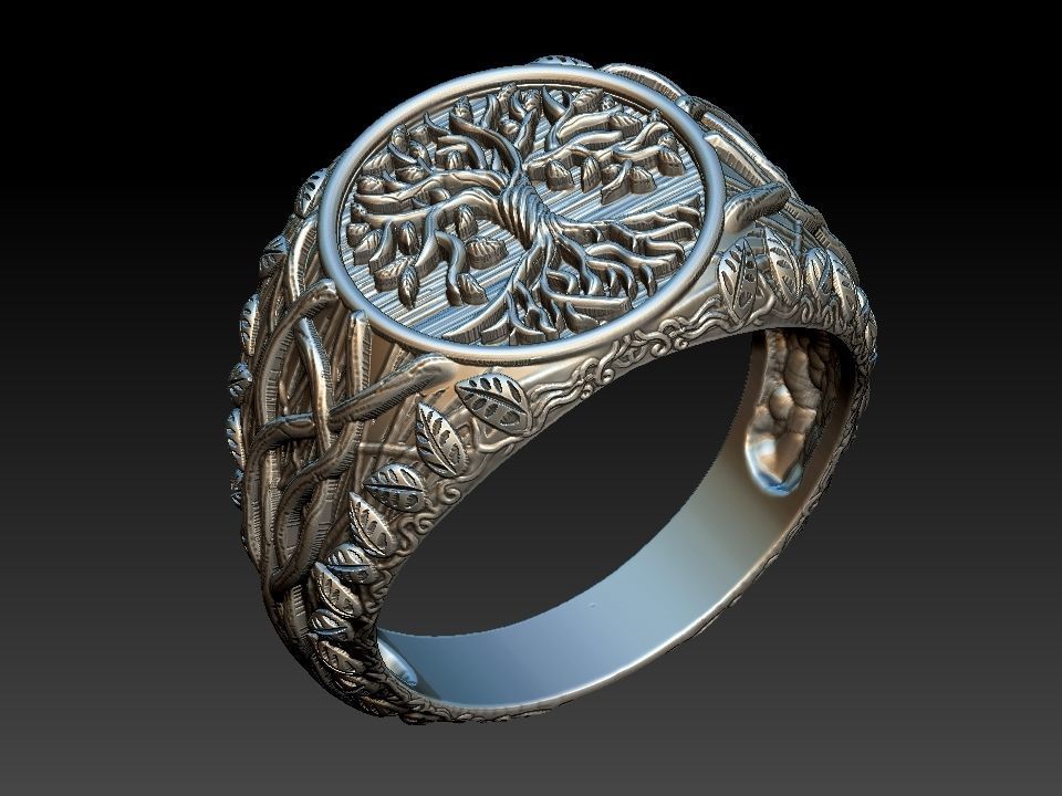 Tree of Life Ring Roots 3D model 3D printable | CGTrader