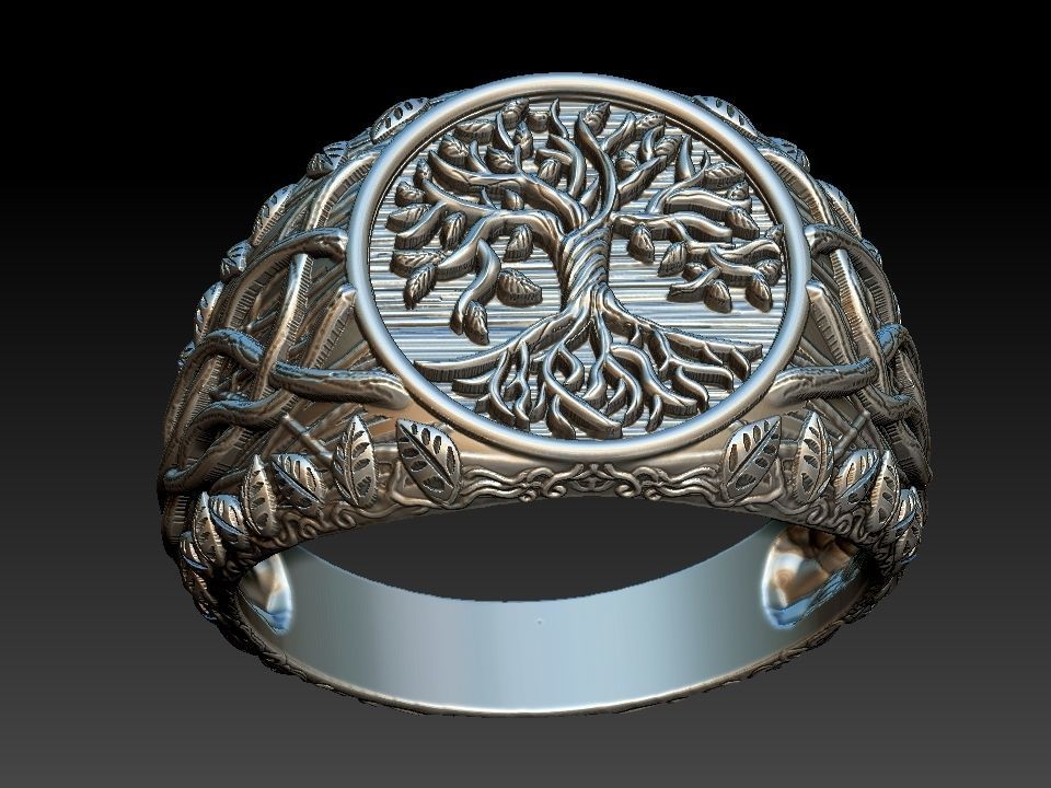 Tree of Life Ring Roots 3D model 3D printable | CGTrader