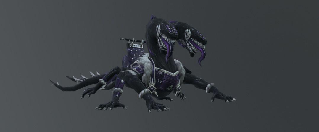 3D model Twin Head Lizard Alien VR / AR / low-poly | CGTrader