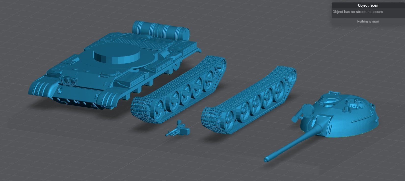 T55 Tank Scale model 3D model 3D printable | CGTrader