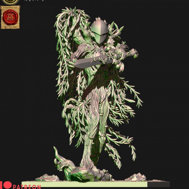 Wood elf willow treeman 3D model 3D printable | CGTrader