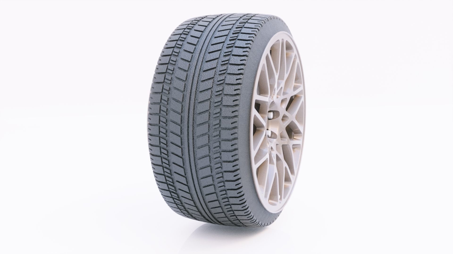 Rotiform Wheel and HQ Tire 3D model | CGTrader