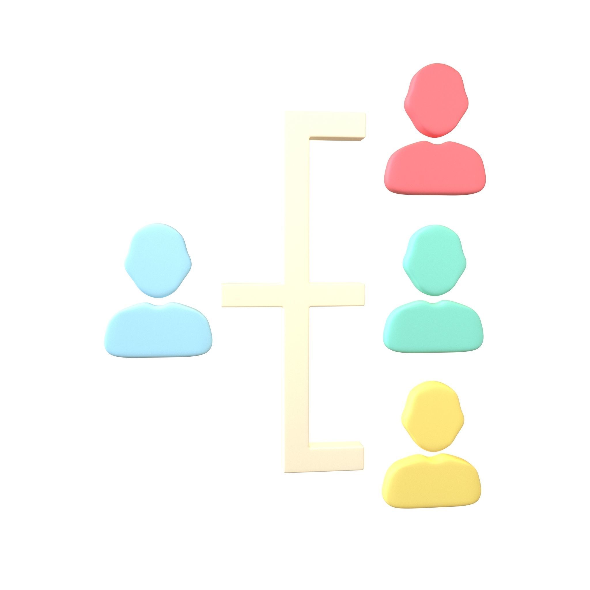 3D model Organization Icon v1 001 VR / AR / low-poly | CGTrader