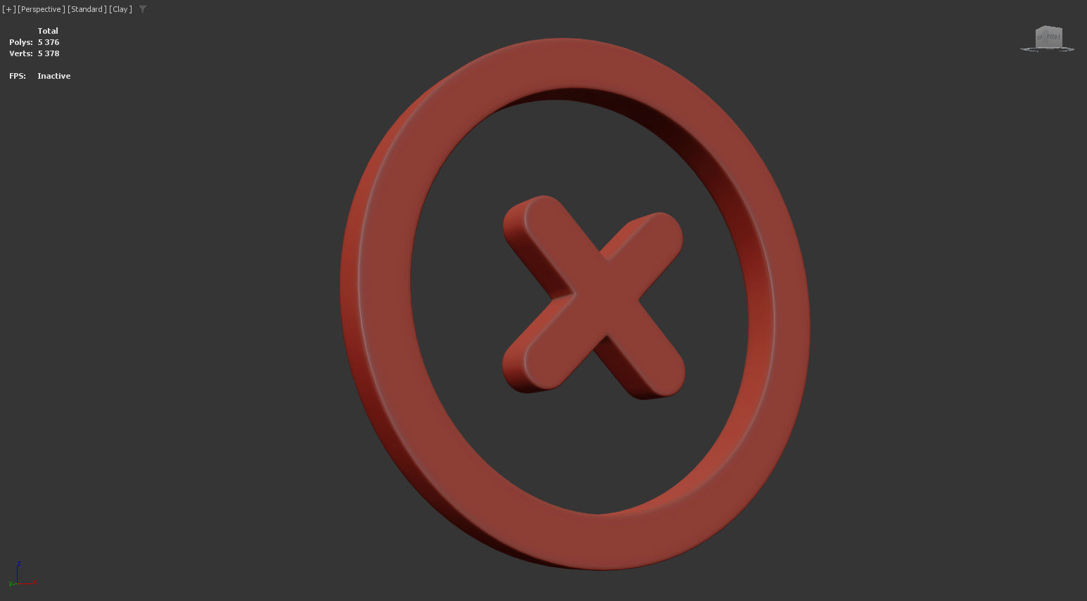 Cross Mark Symbol 3D model | CGTrader