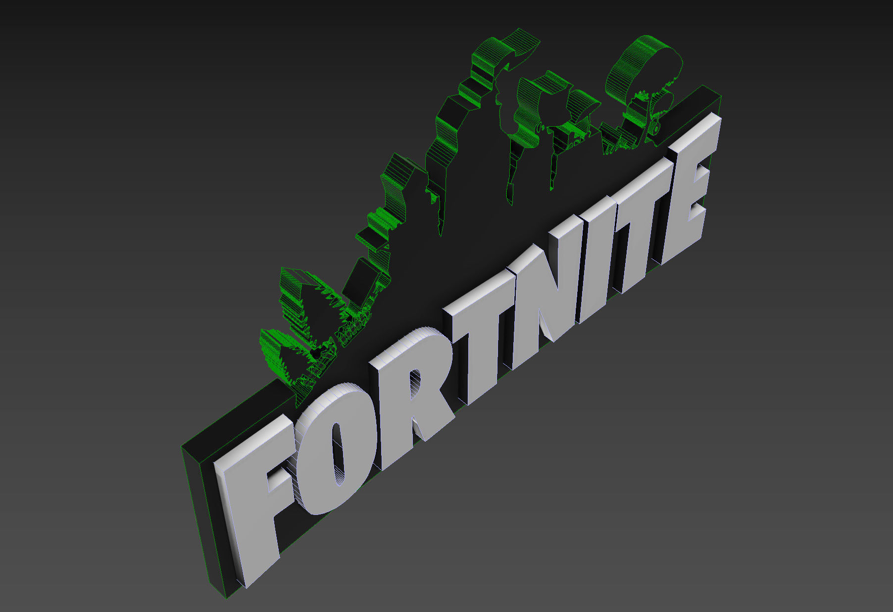 Fortnite logo free VR / AR / low-poly 3D model | CGTrader