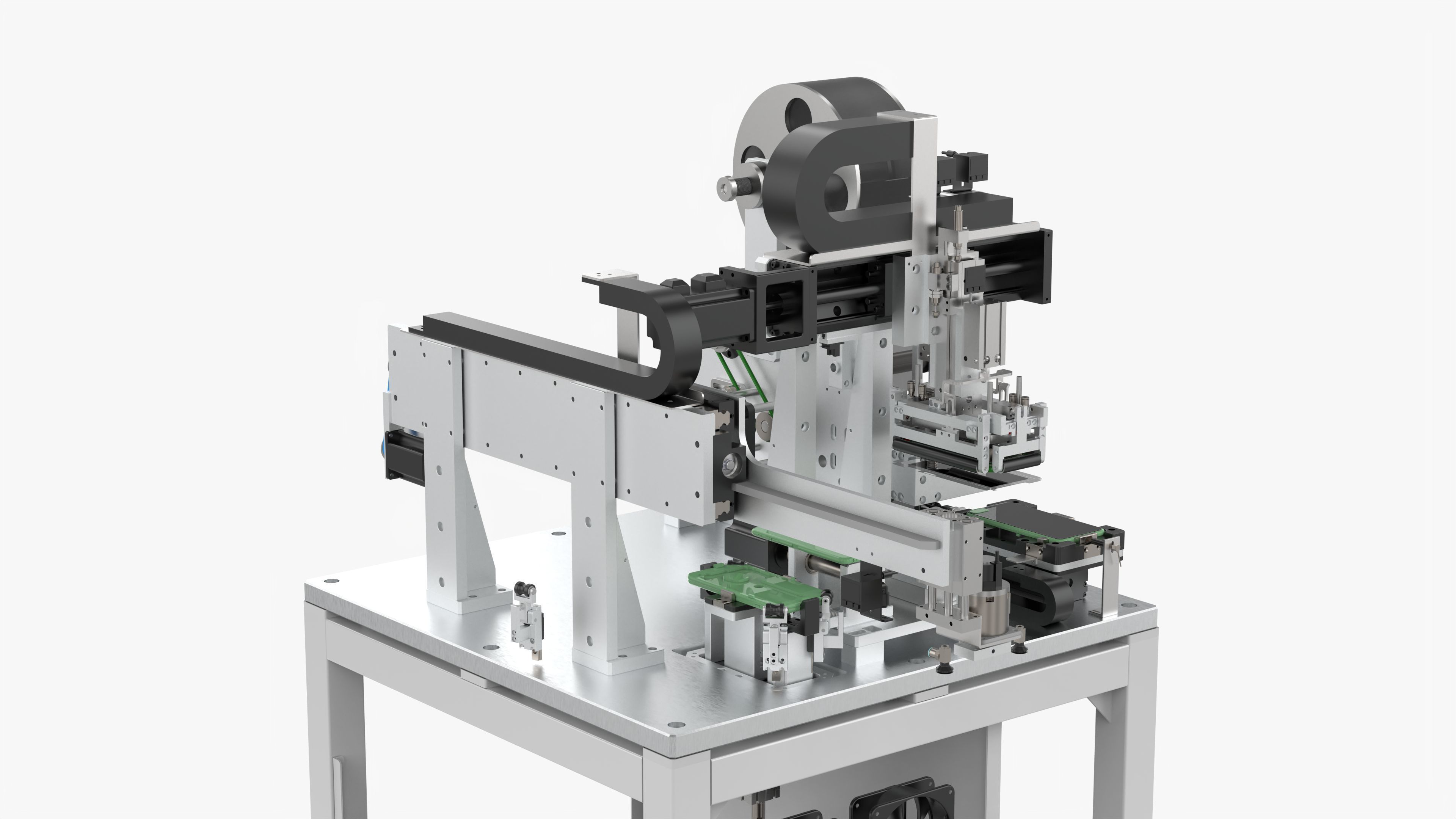 Automatic Front Side Bottom Film Sticking Machine 3D model | CGTrader
