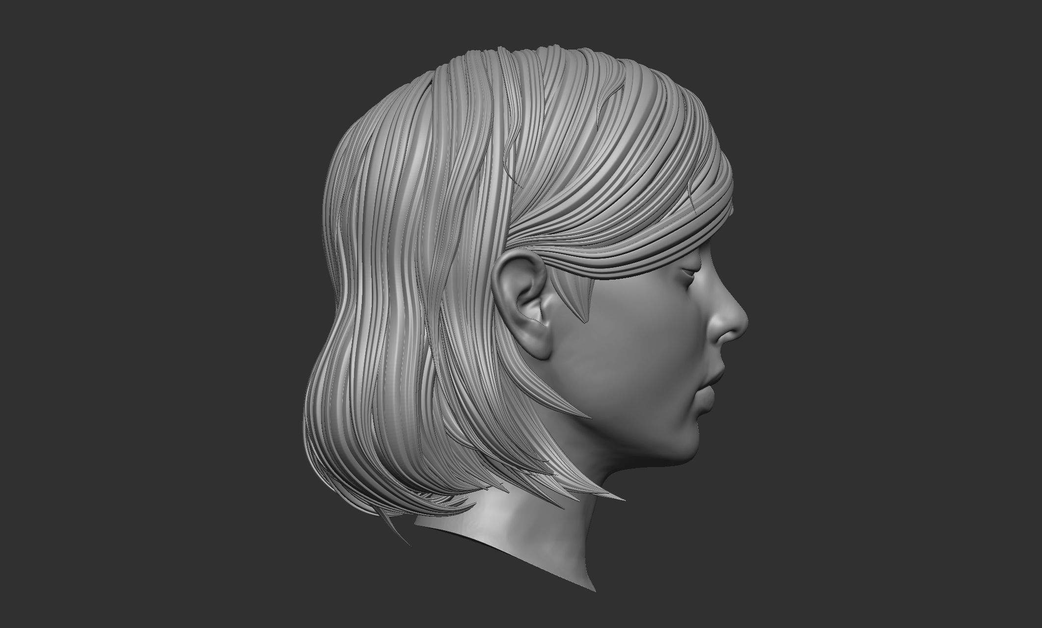Hair 55 3D model | CGTrader