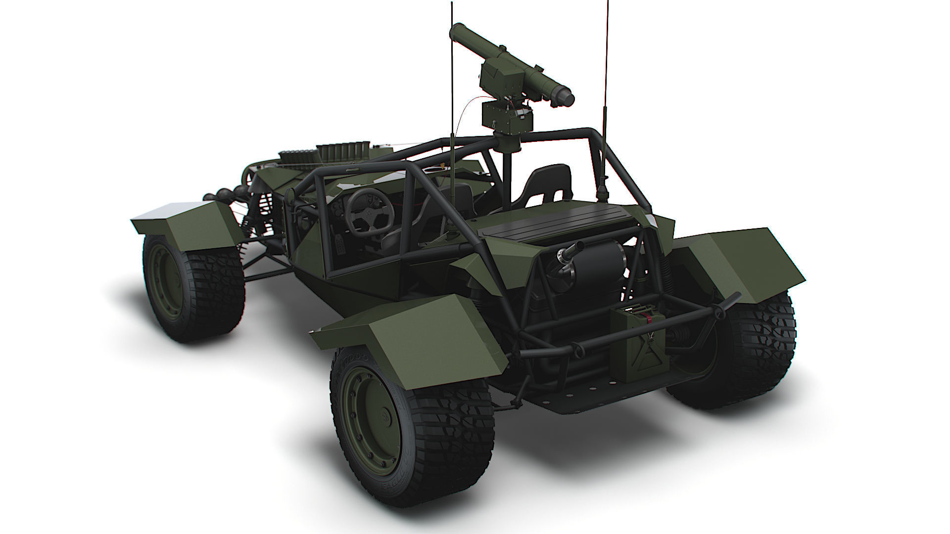 Generic Military Buggy ATGM 2023 3D model | CGTrader