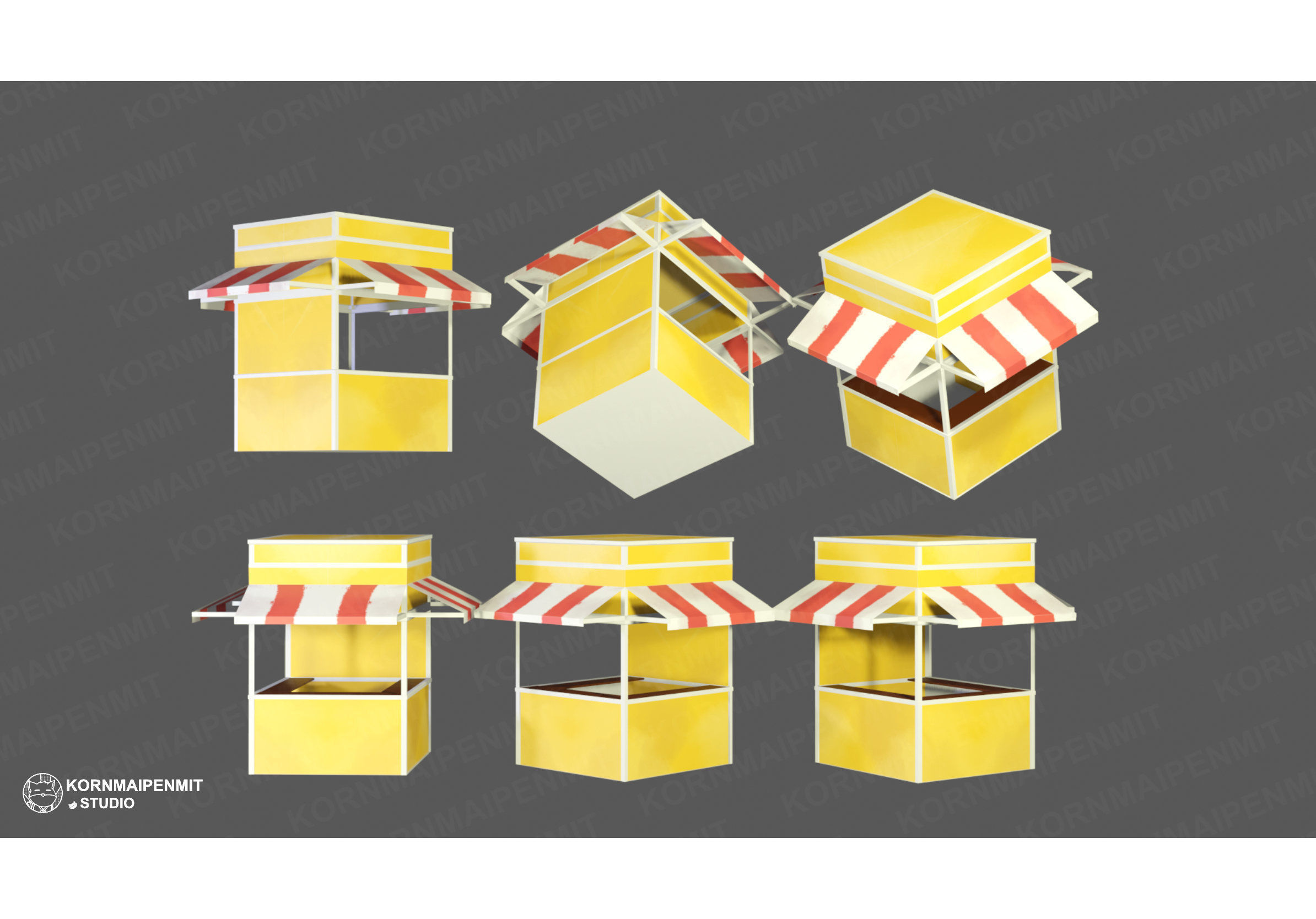 drinks stall 3D model | CGTrader