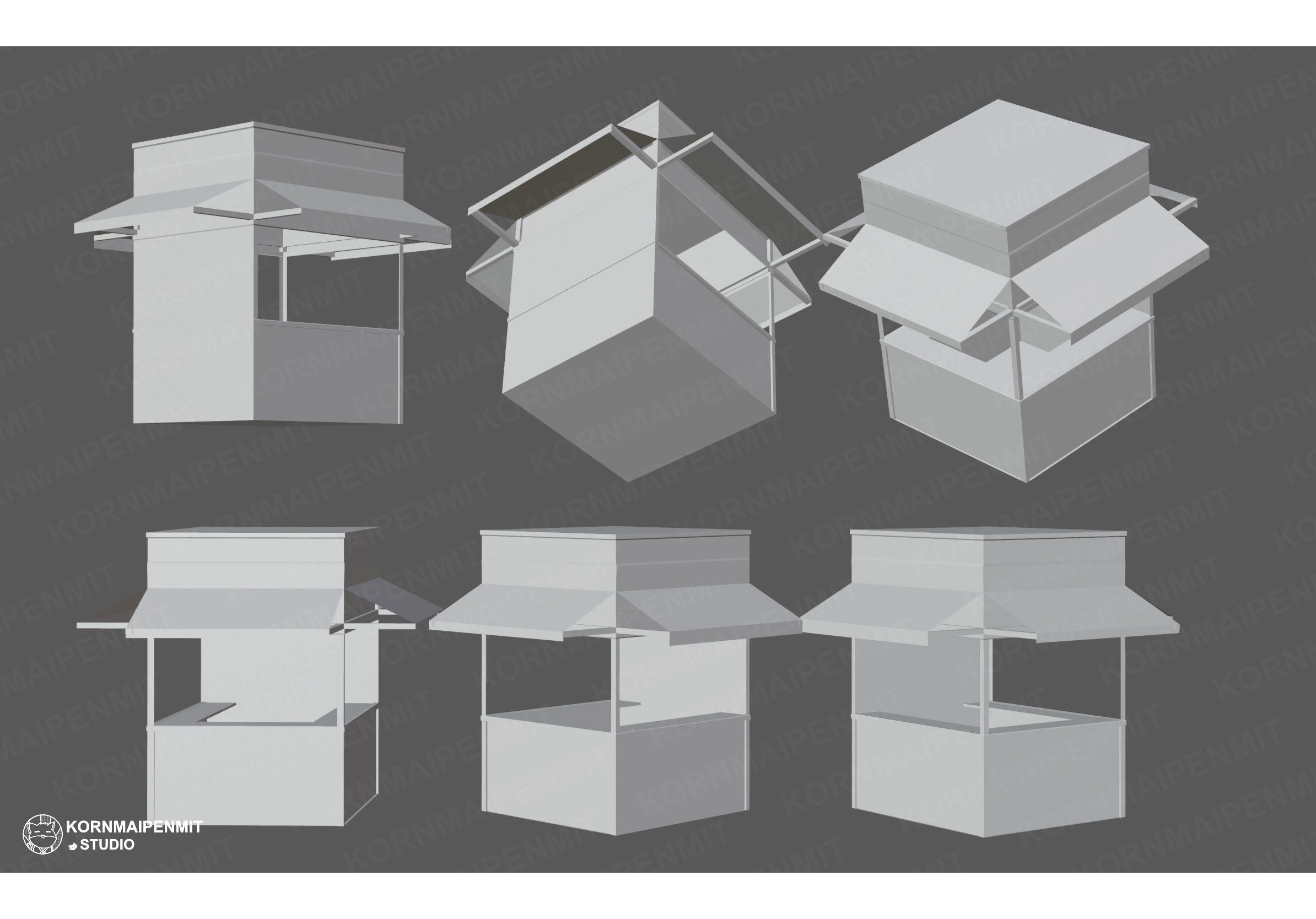 drinks stall 3D model | CGTrader