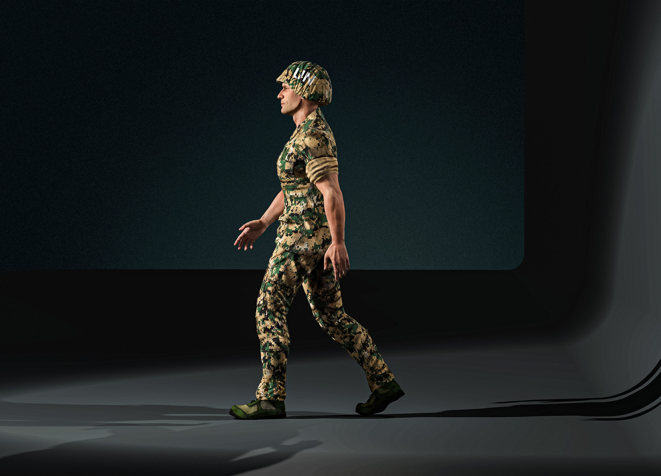3D model High Quality Realistic Solider Forest 01 VR / AR / low-poly ...