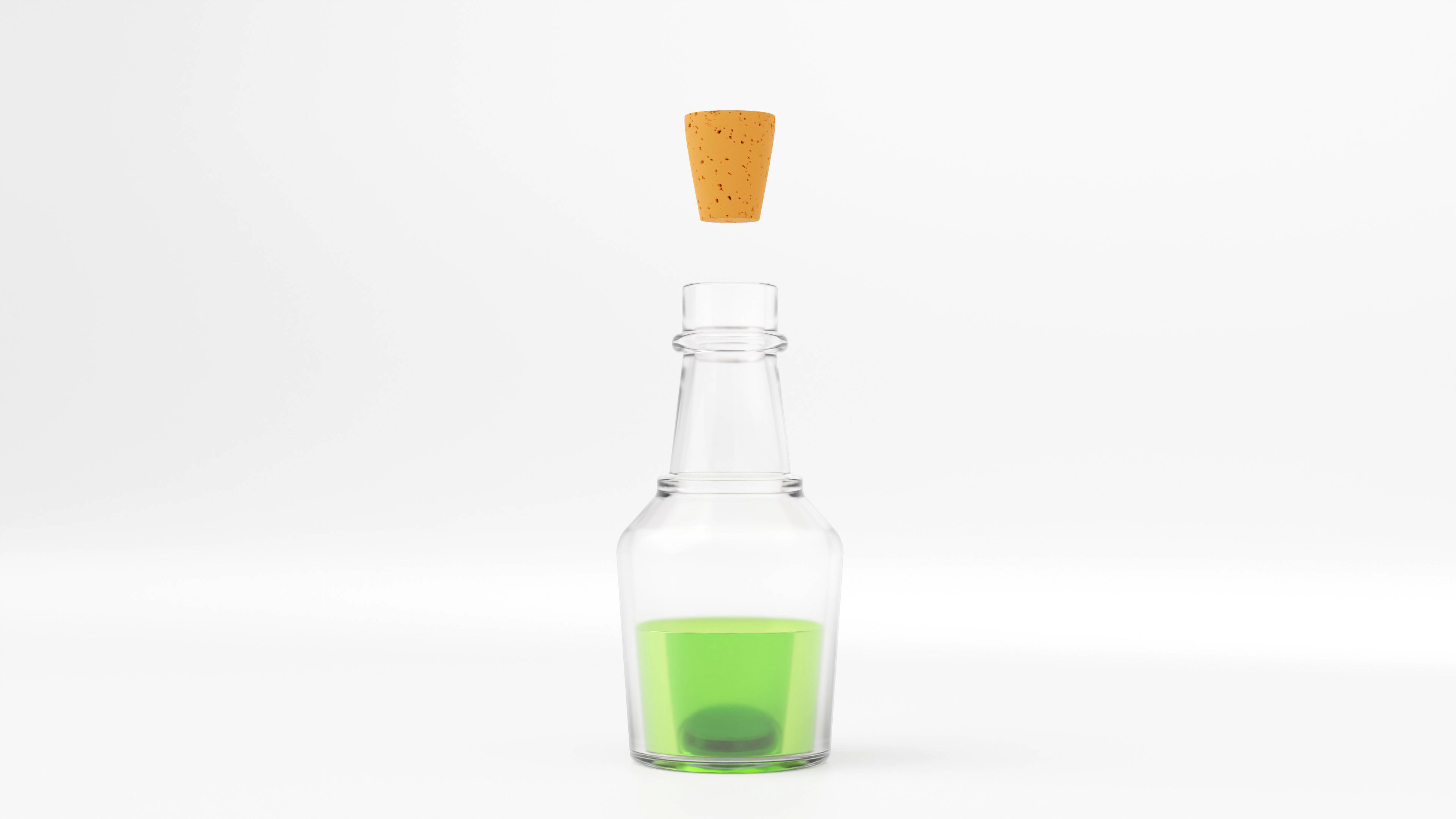 3D model Magic Mixture Bottle Realistic Glass 3D model VR / AR / low ...