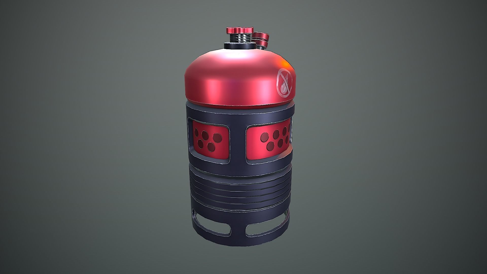 3D model GAS TANK STYLIZED CARTOON VR / AR / low-poly | CGTrader