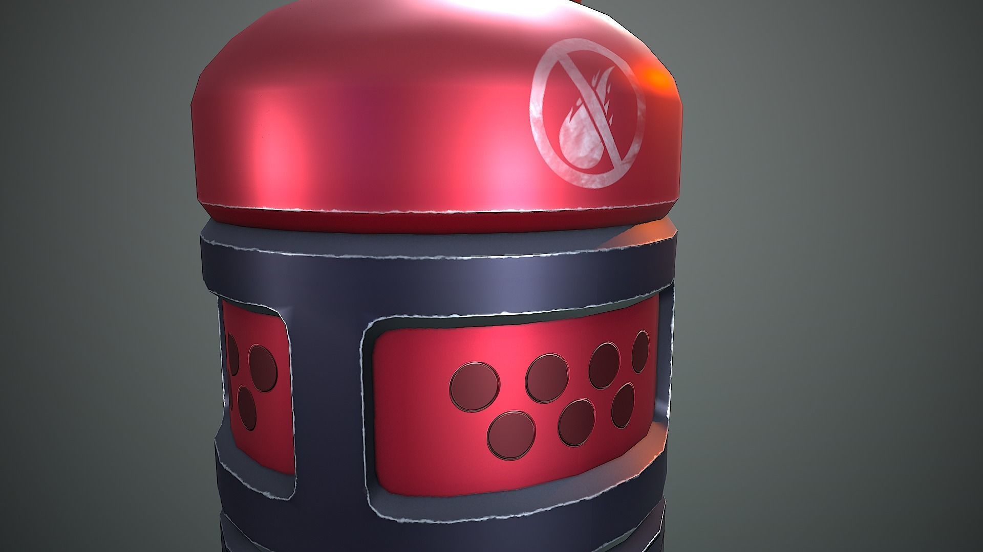 3D model GAS TANK STYLIZED CARTOON VR / AR / low-poly | CGTrader