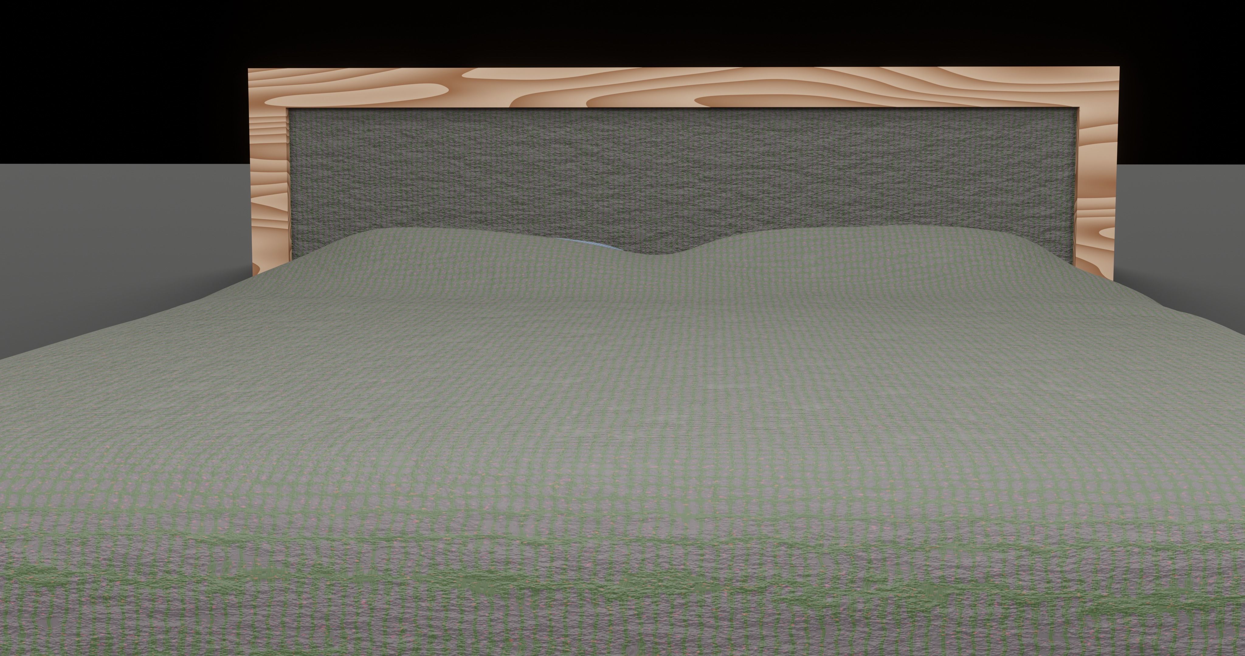 Bed Low-poly 3D model free VR / AR / low-poly 3D model | CGTrader