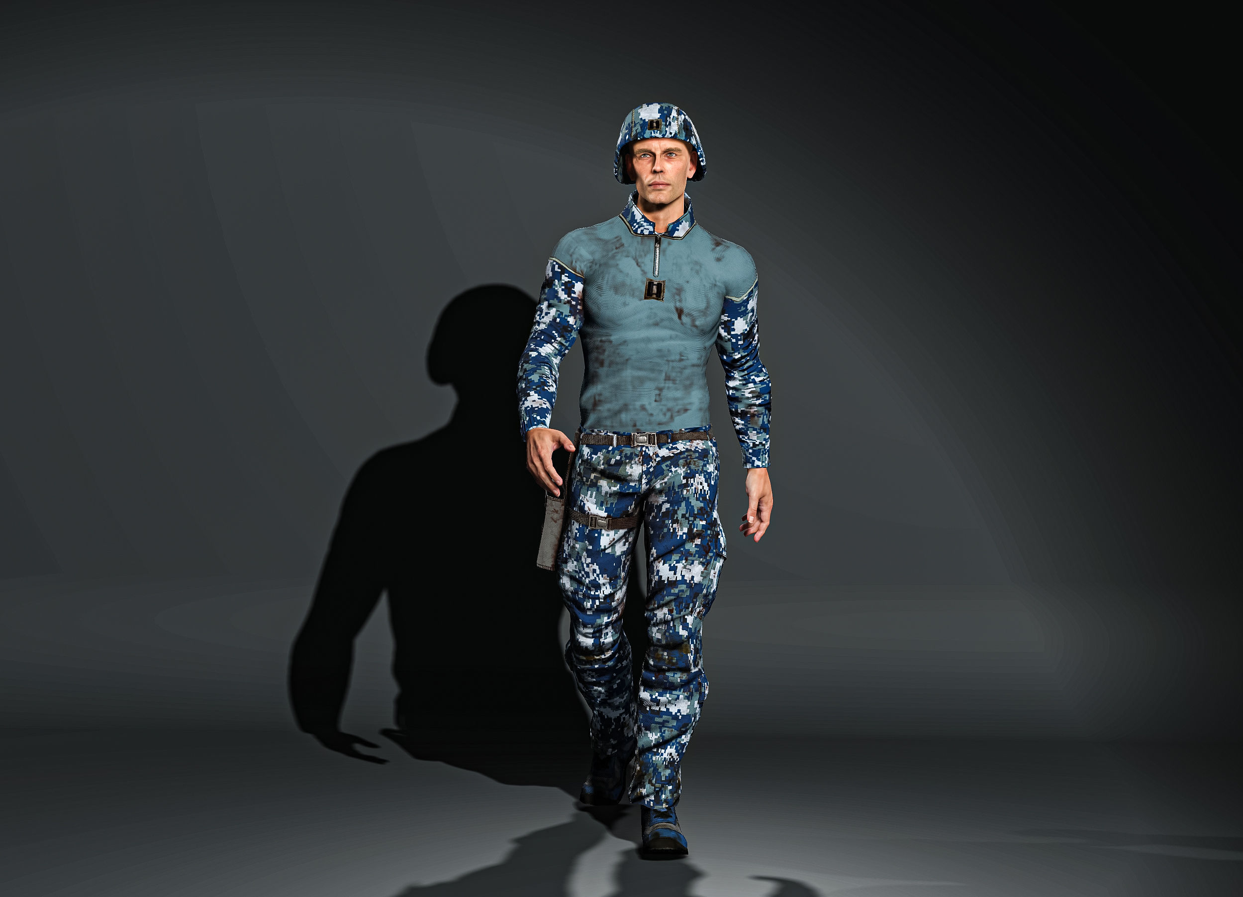 3D model High Quality Realistic Soldier Navy 03 VR / AR / low-poly ...