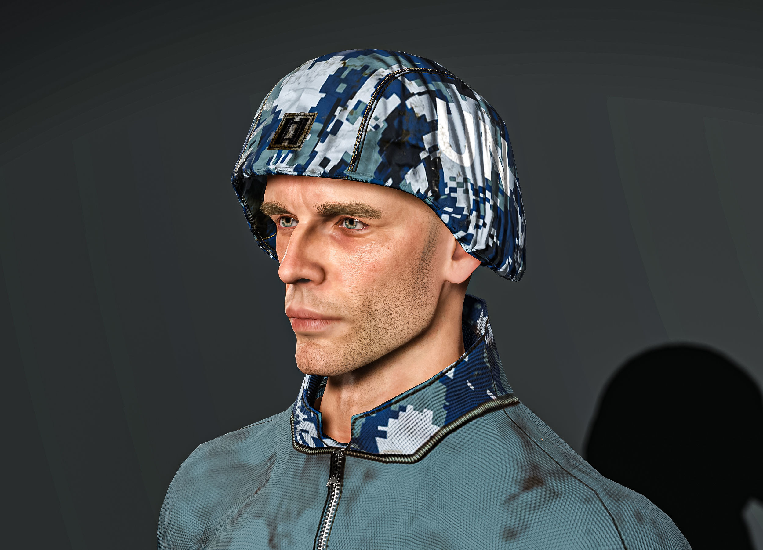 3D model High Quality Realistic Soldier Navy 03 VR / AR / low-poly ...