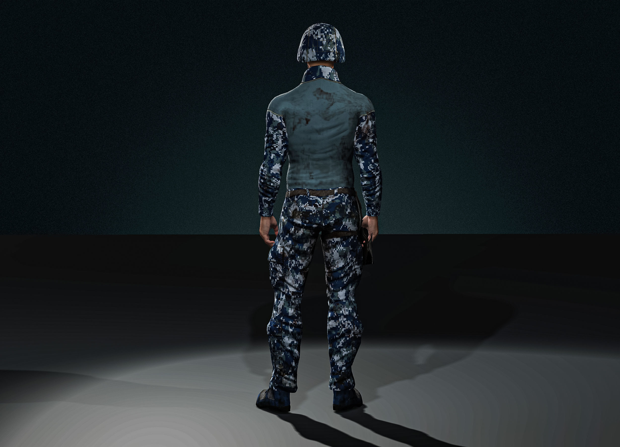 3D model High Quality Realistic Soldier Navy 03 VR / AR / low-poly ...