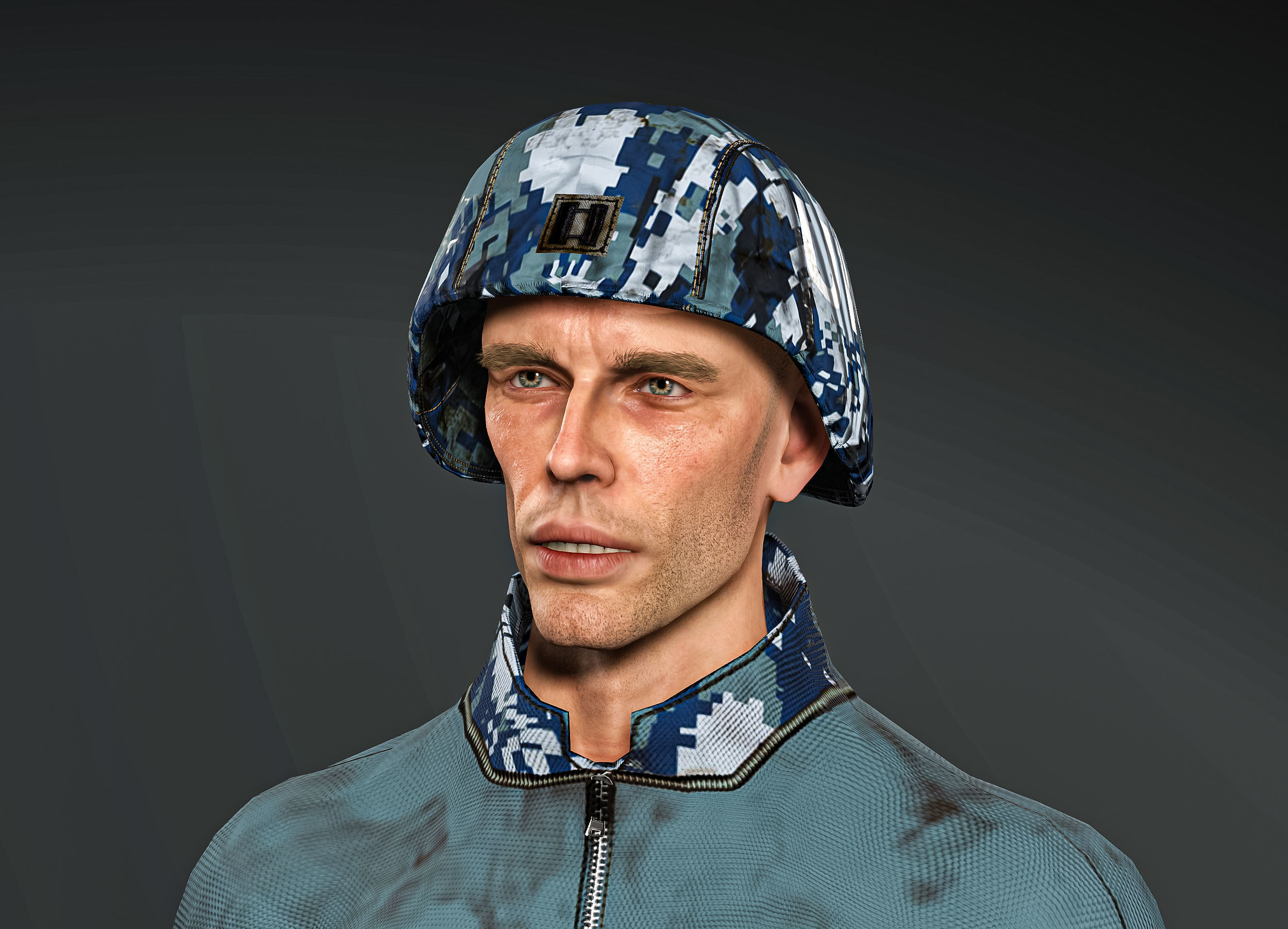 3D model High Quality Realistic Soldier Navy 03 VR / AR / low-poly ...