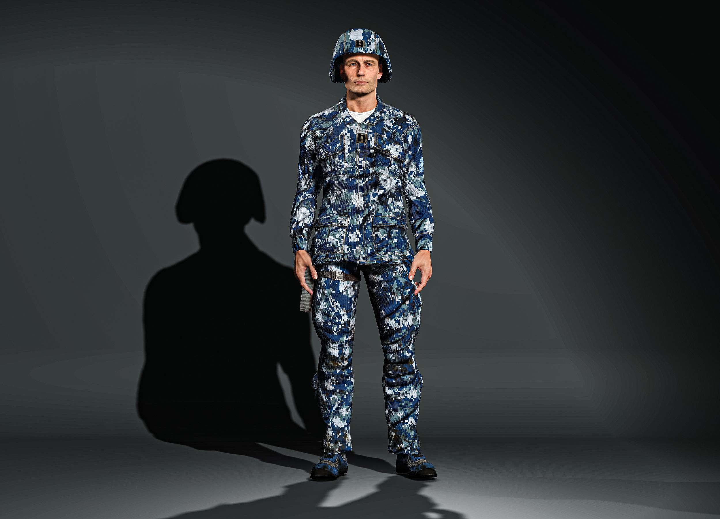 3D model High Quality Realistic Soldier Navy 02 VR / AR / low-poly ...