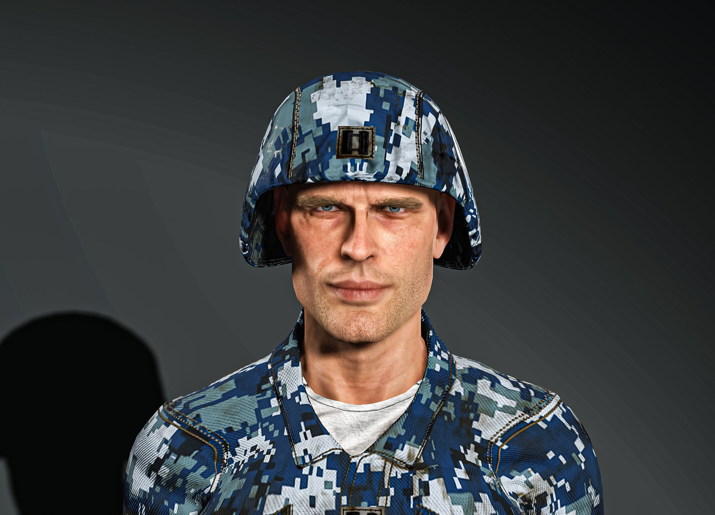 3D model High Quality Realistic Soldier Navy 01 VR / AR / low-poly ...