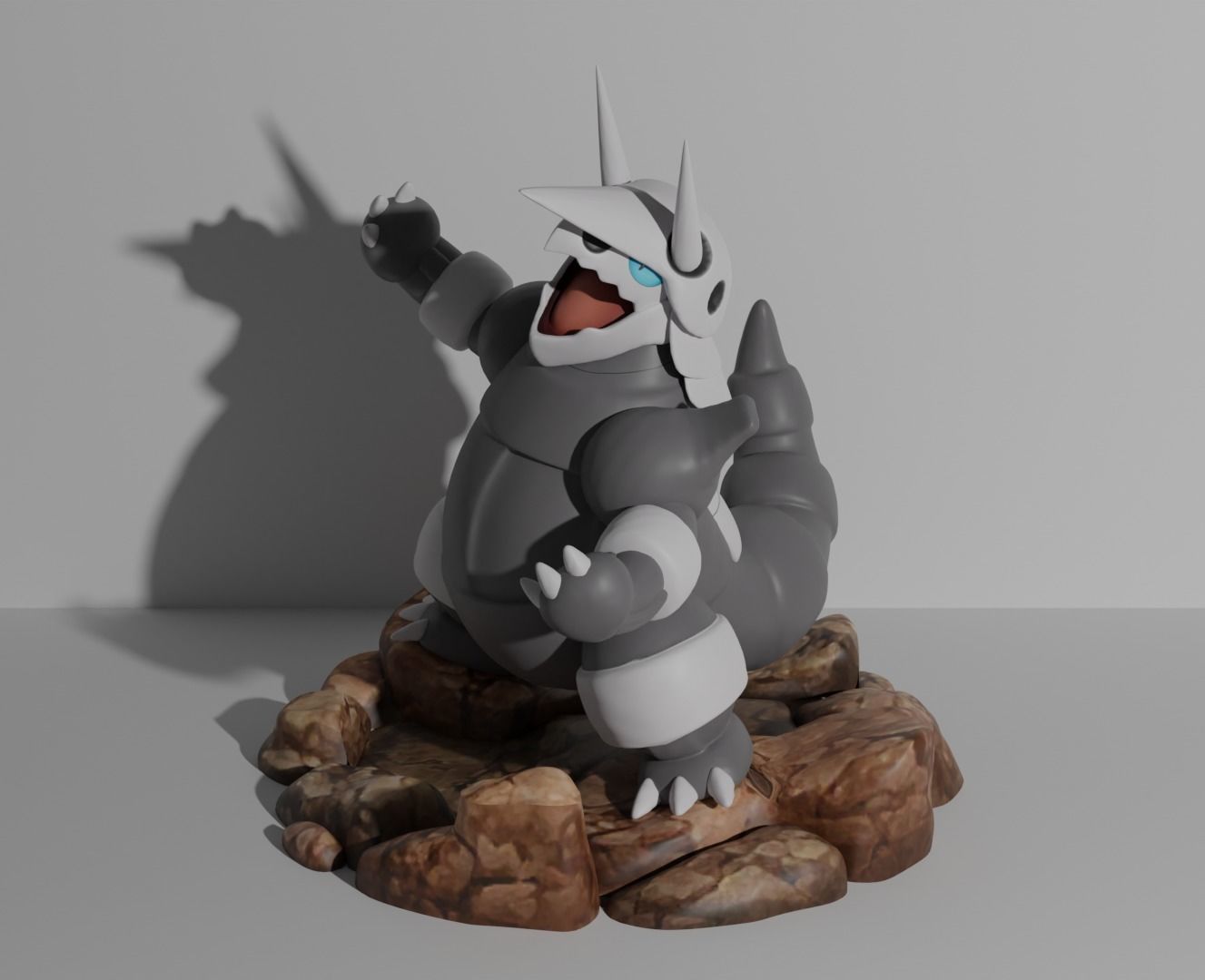 Aron Lairon Aggron And Mega Aggron 3D print model 3D model 3D printable ...
