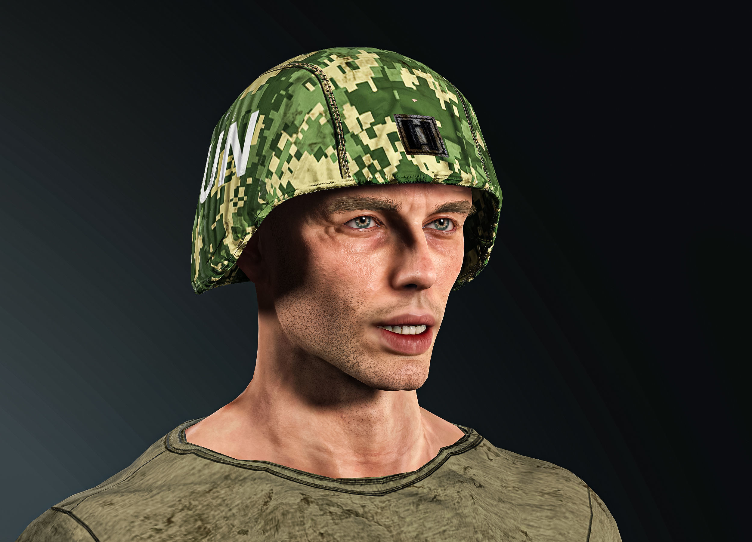 3D model High Quality Realistic Soldier Jungle 05 VR / AR / low-poly ...