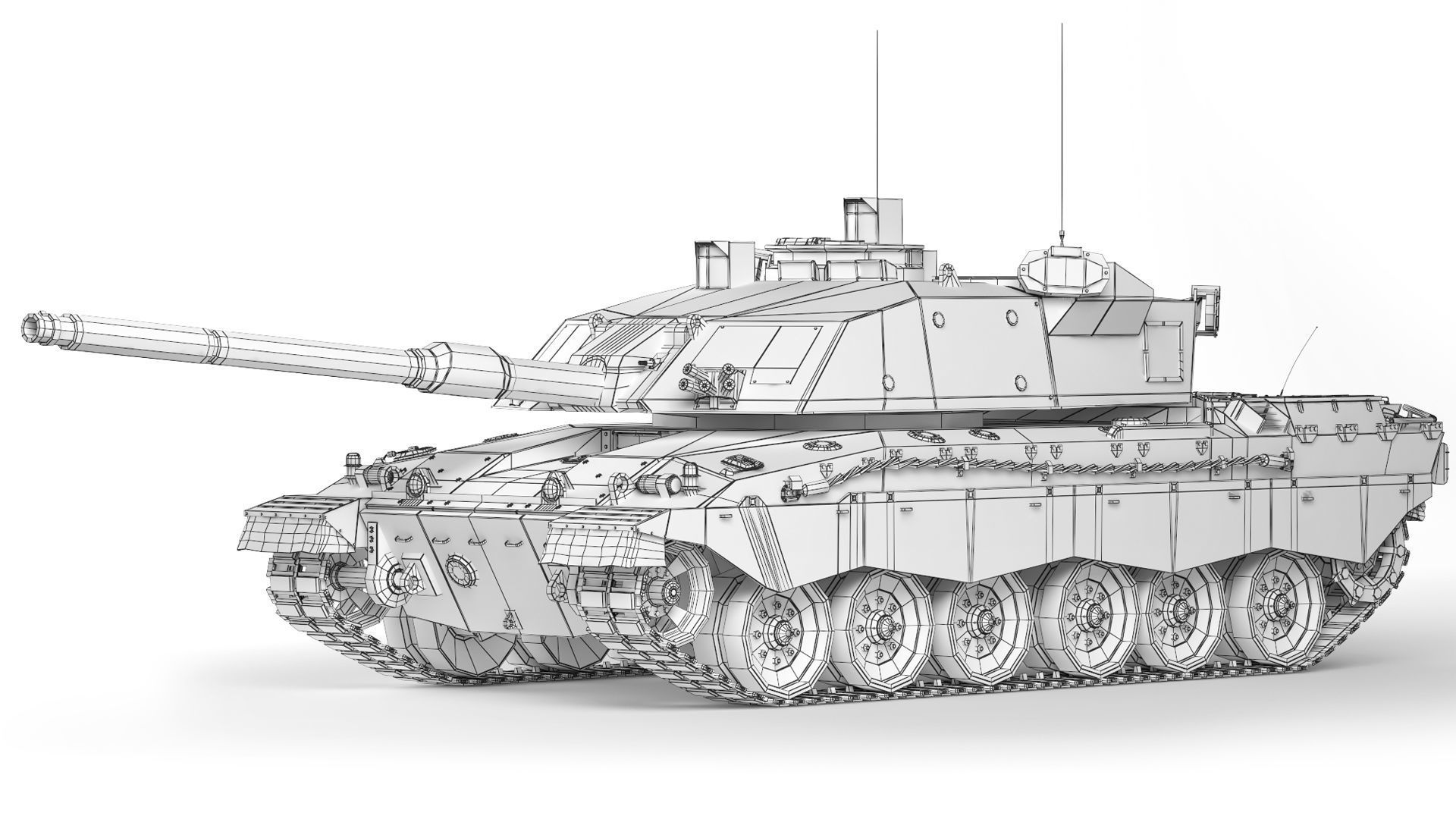 Tank Challenger 3 2022 3D model | CGTrader