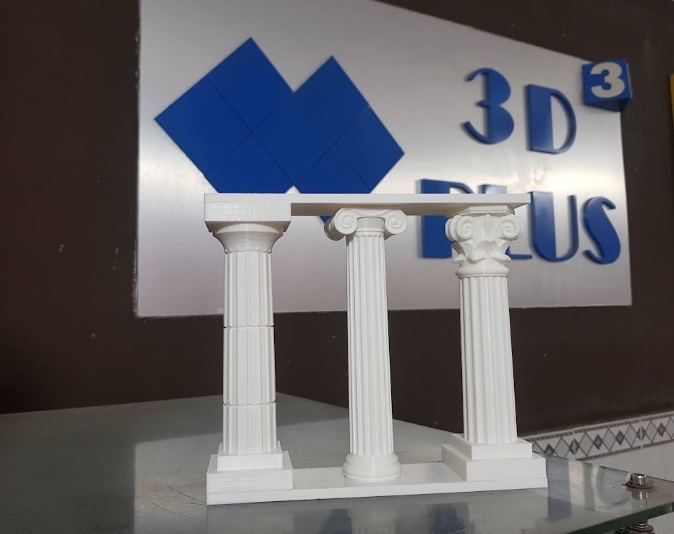 The 3 GREEK Columns - Pillar Orders Doric - ionic - Corinthian 3D model ...