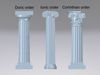 The 3 GREEK Columns - Pillar Orders Doric - ionic - Corinthian 3D model ...