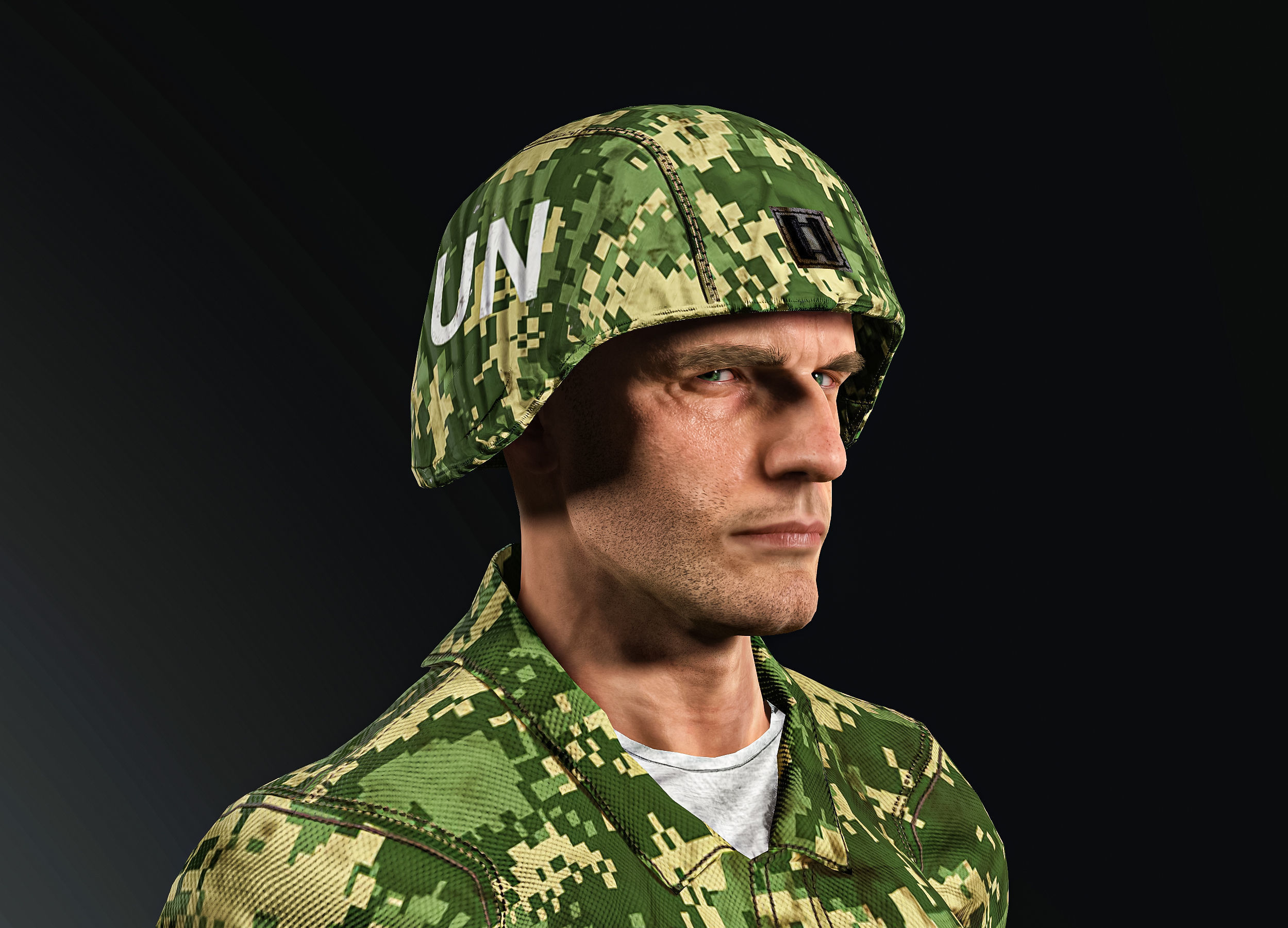 3D model High Quality Realistic Soldier Jungle 01 VR / AR / low-poly ...