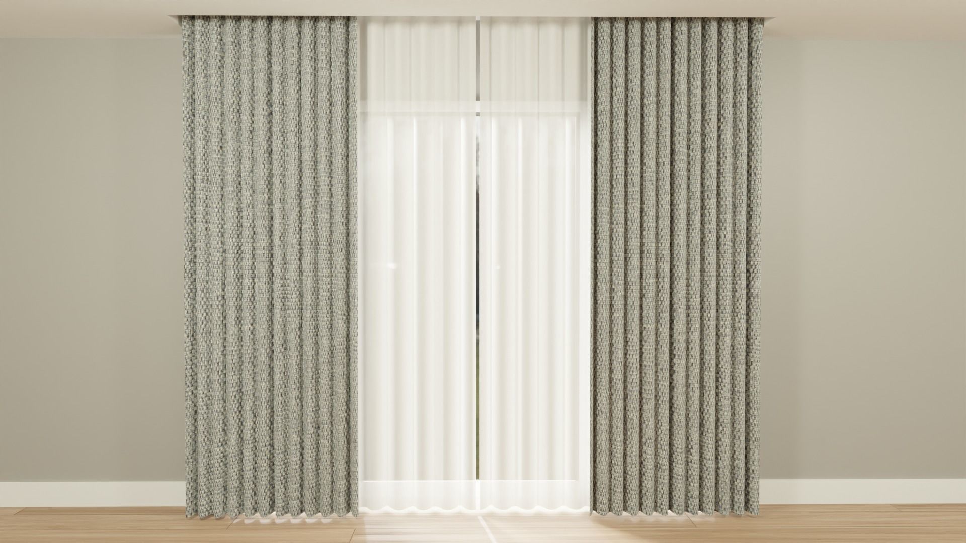 Modern Curtains free 3D model | CGTrader