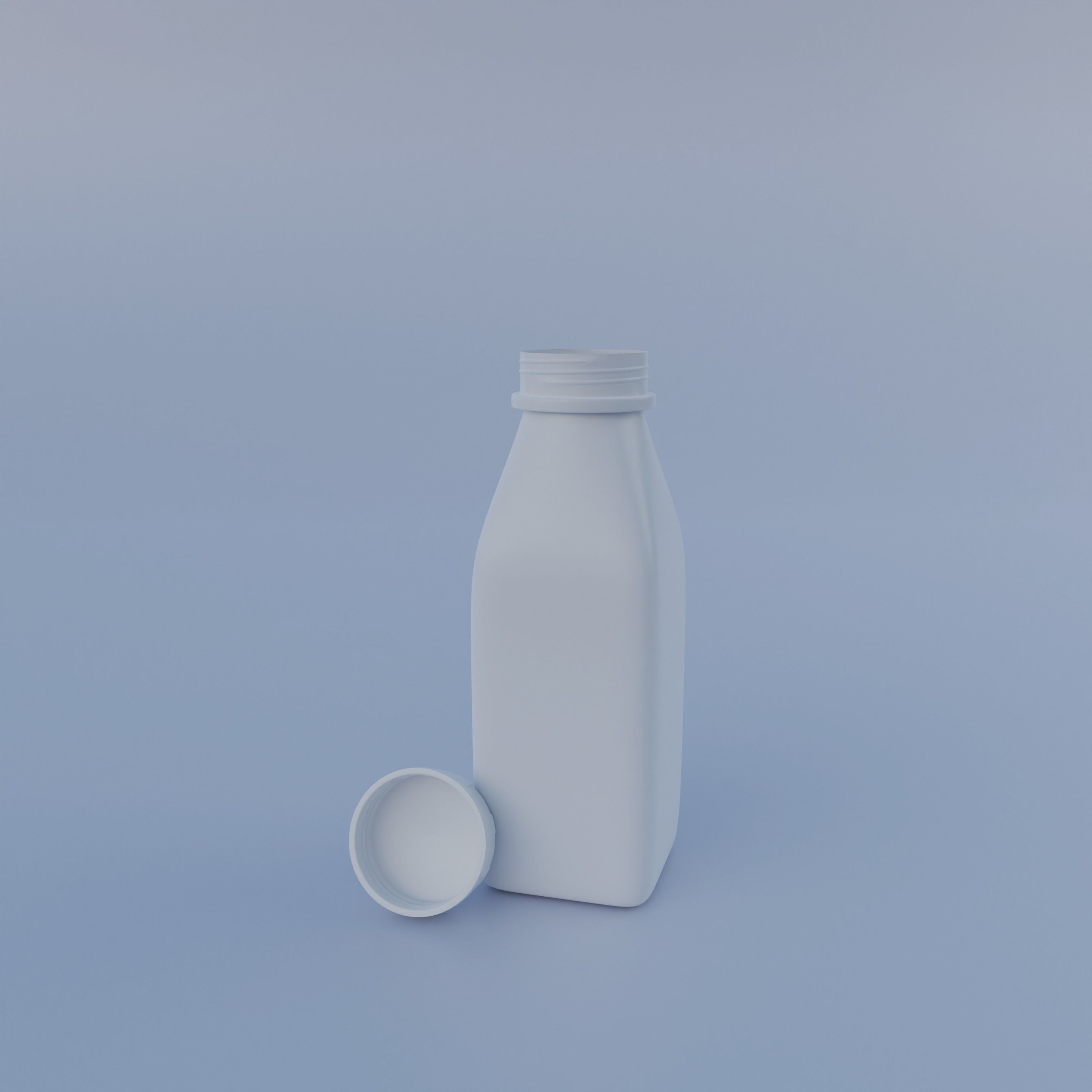 Milk bottle 3d model 3D model | CGTrader