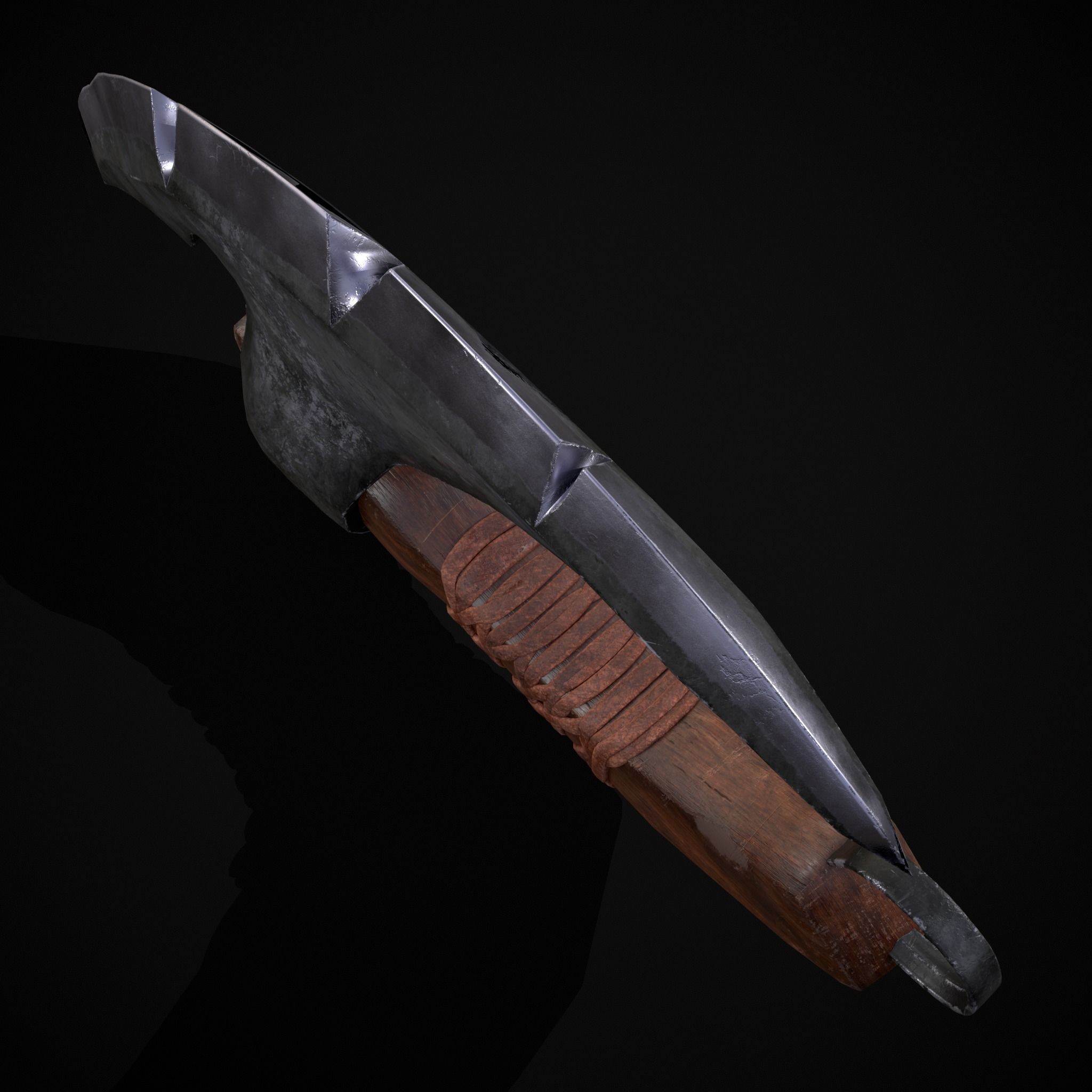 3D model Medieval Stubby Axe VR / AR / low-poly | CGTrader