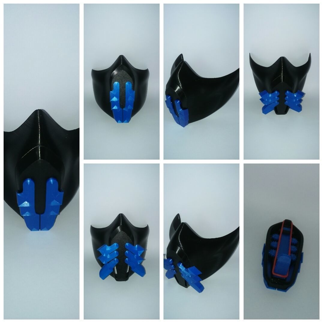 Mask wings with opening mechanism 3D model 3D printable | CGTrader