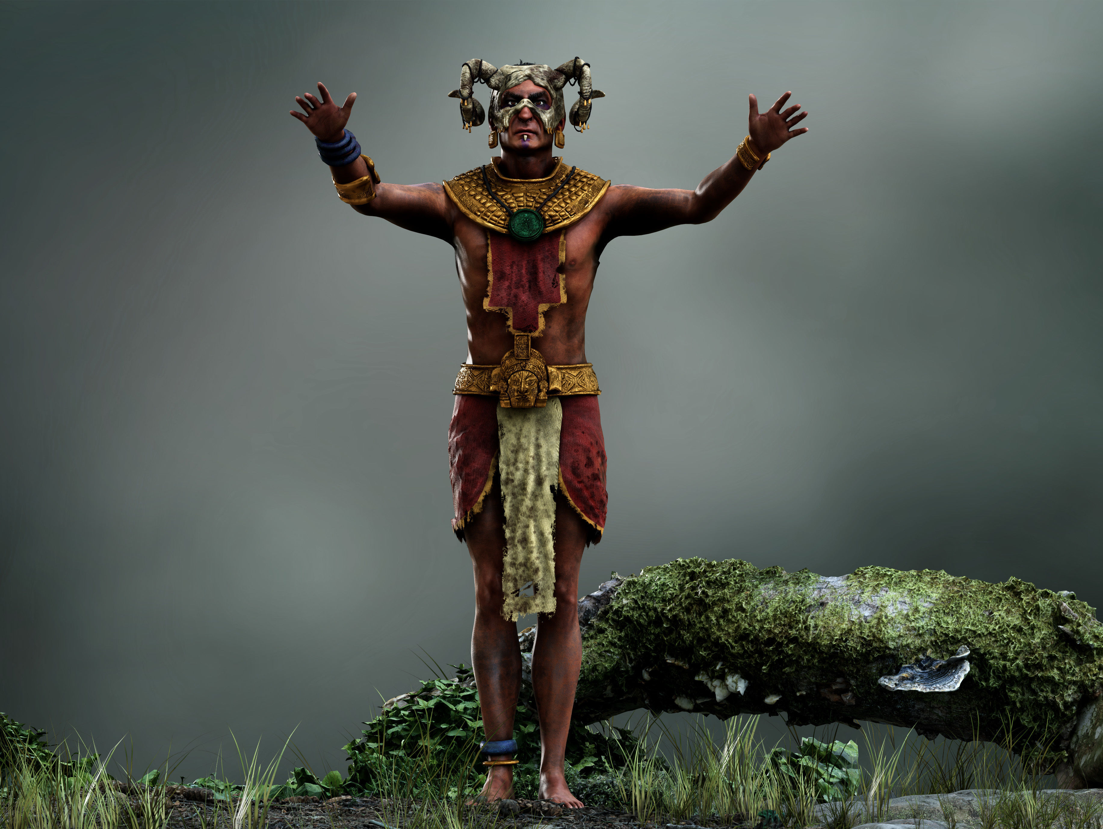 3D model Mayan Predictor VR / AR / low-poly rigged | CGTrader