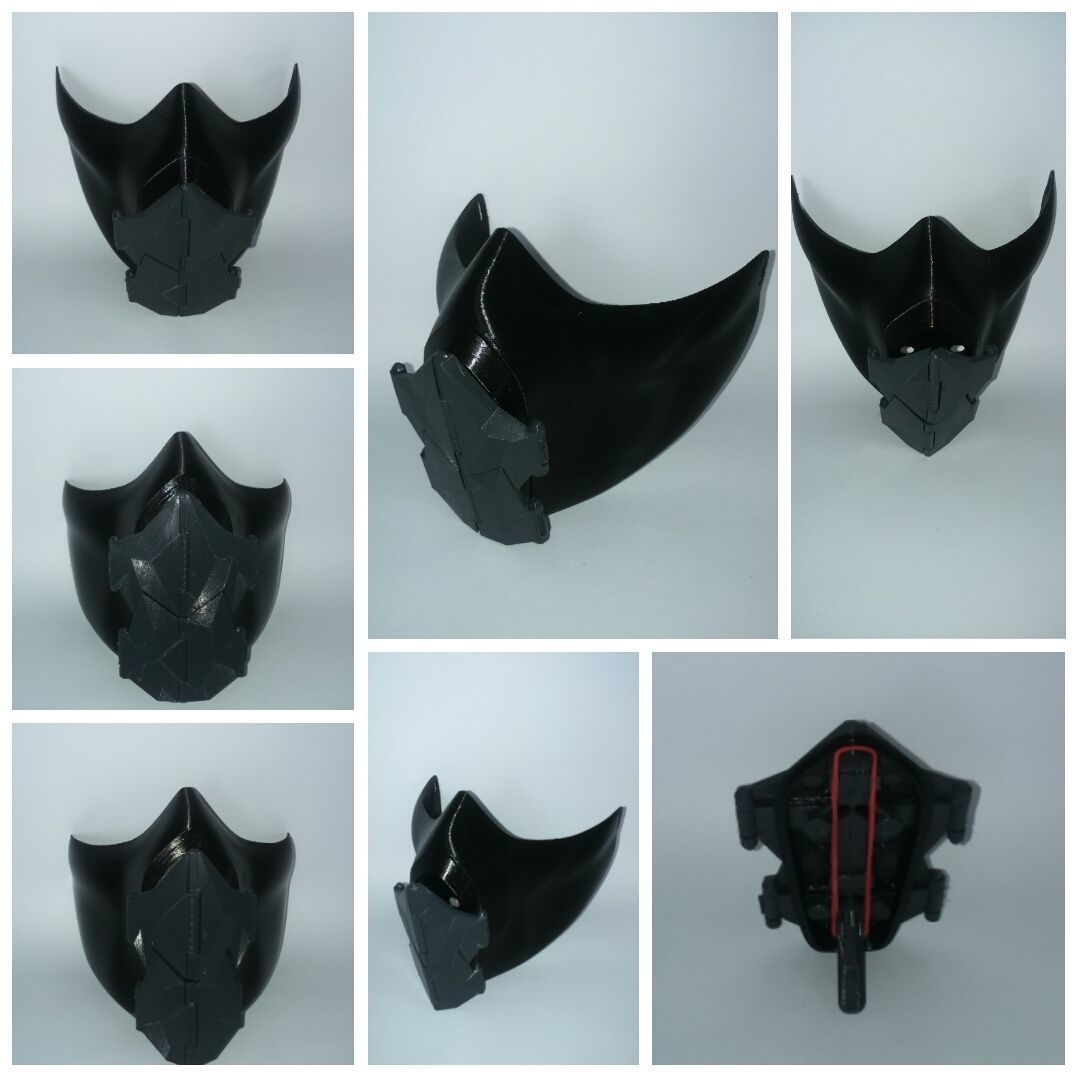 Mask hinges with opening mechanism 3D model 3D printable | CGTrader