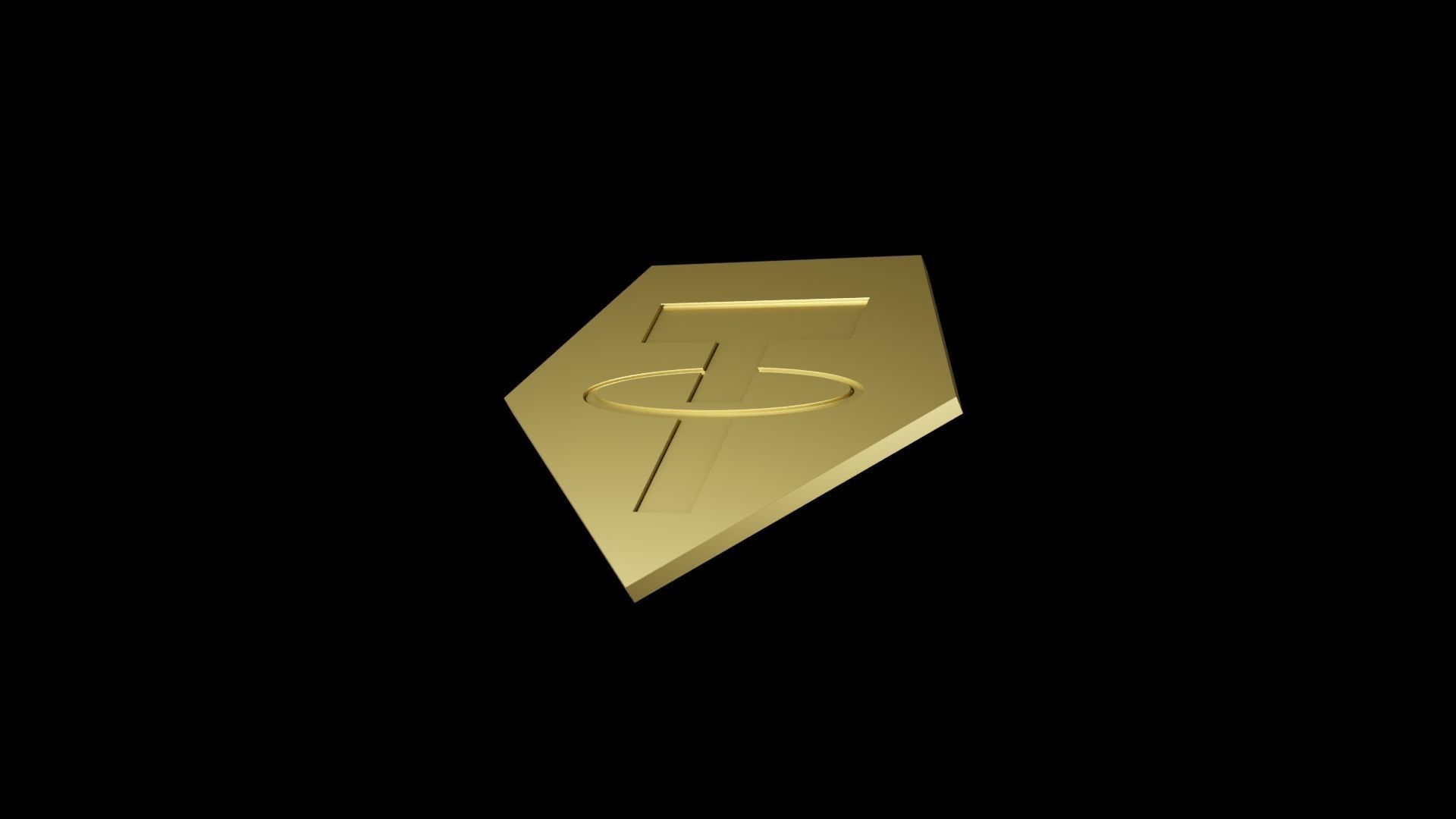 3D model Tether Gold XAUT Coin VR / AR / low-poly | CGTrader