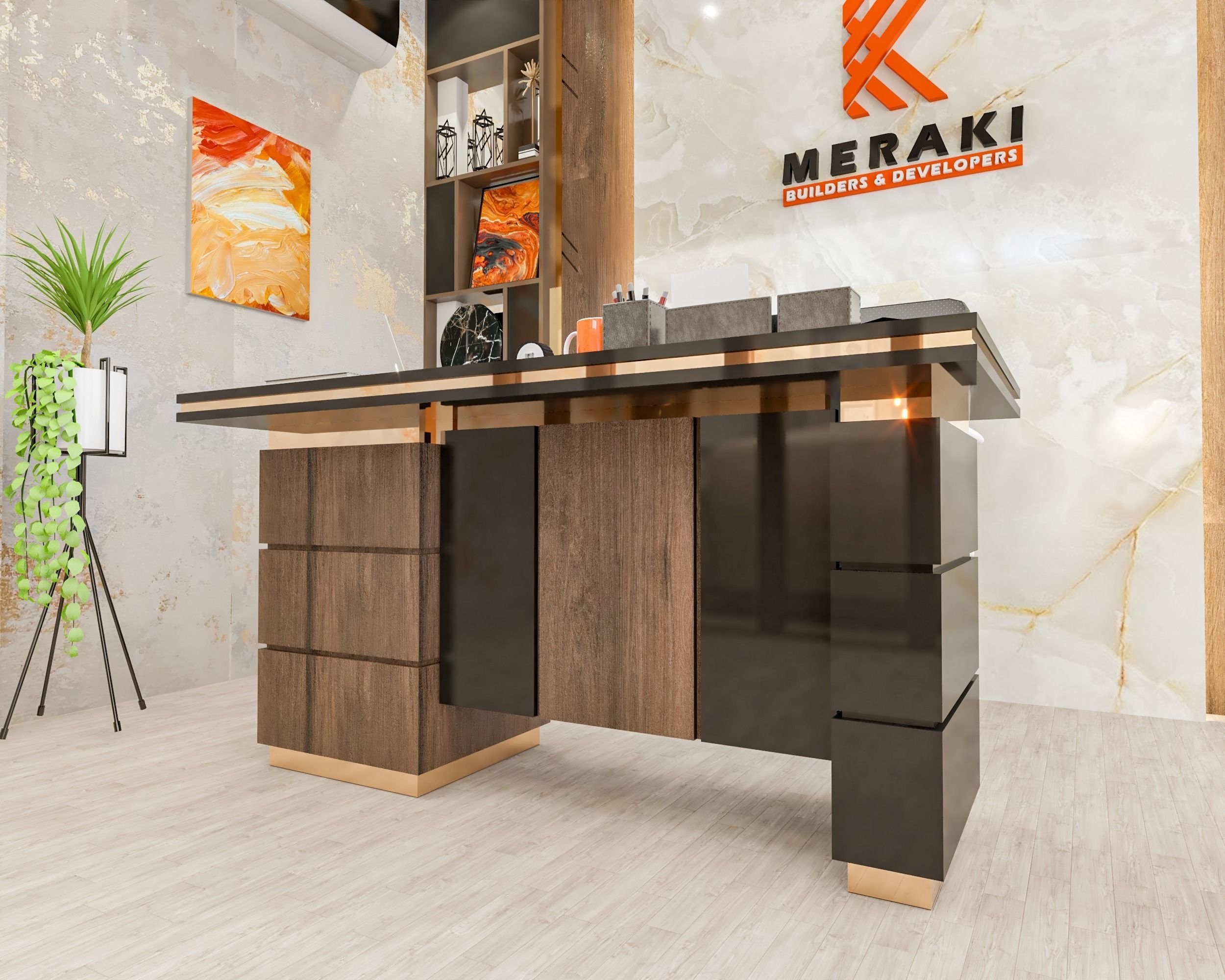 Executive Office Design 3D model | CGTrader