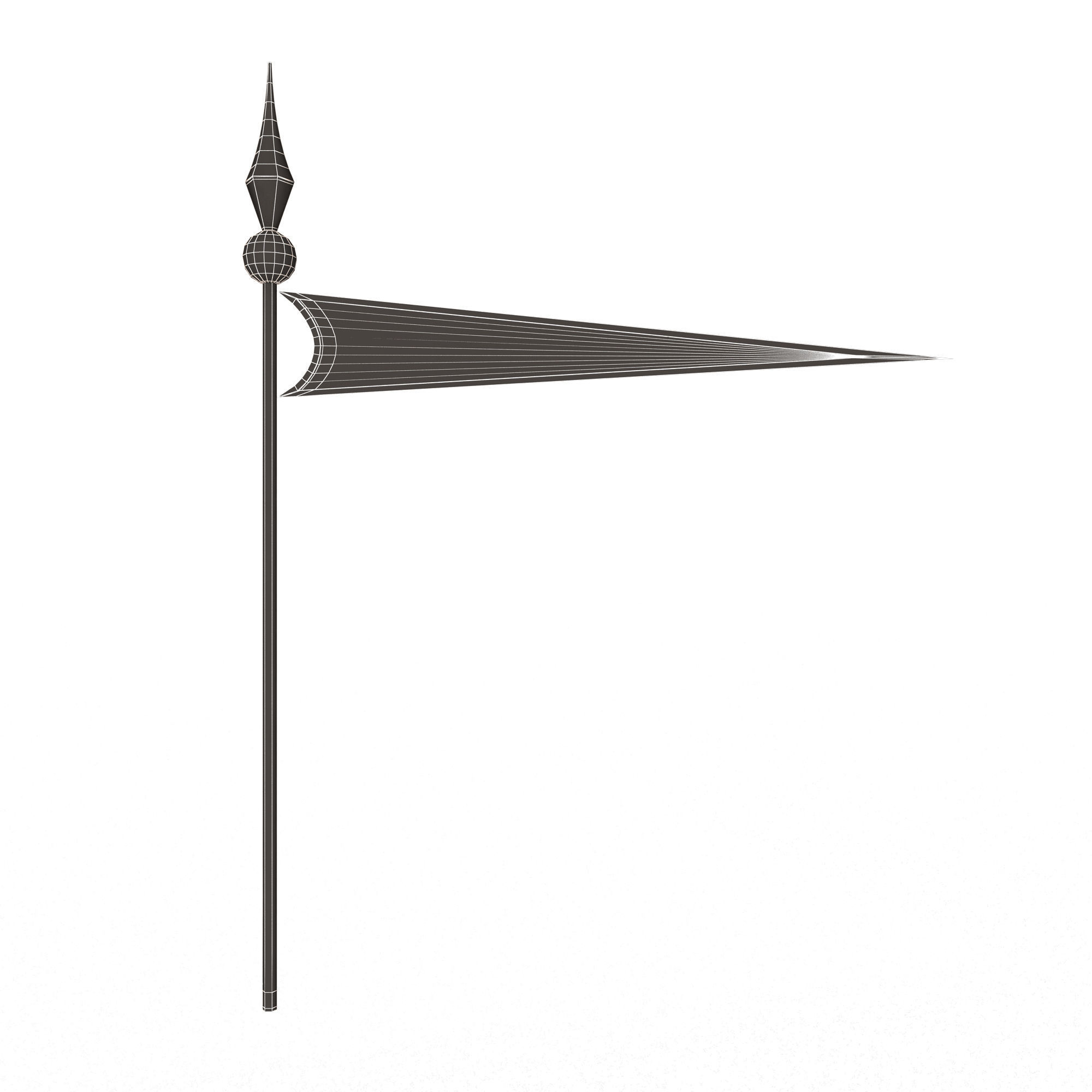 3D model Medieval Long Flag VR / AR / low-poly | CGTrader