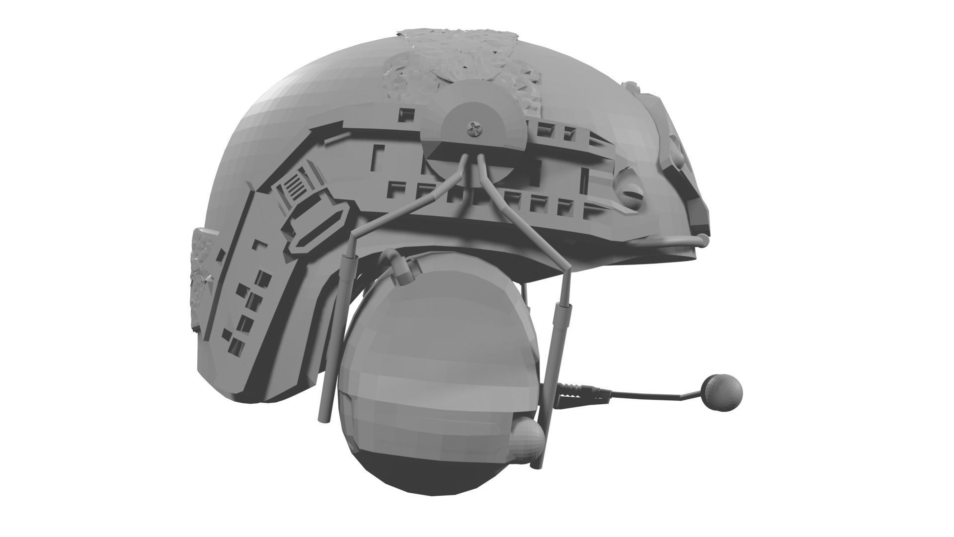 High Cut Tactical Helmet 3D model 3D printable | CGTrader