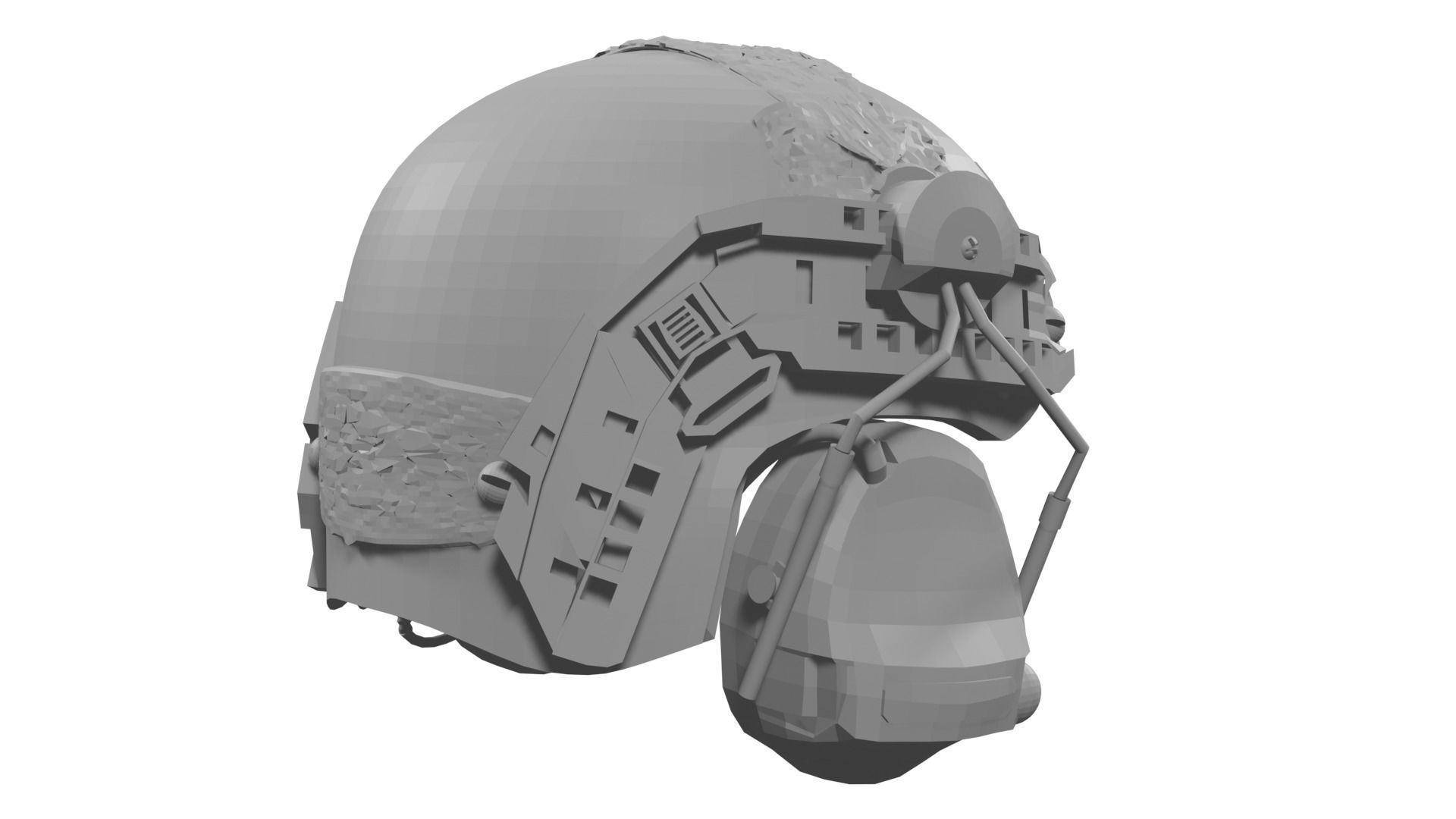 High Cut Tactical Helmet 3D model 3D printable | CGTrader