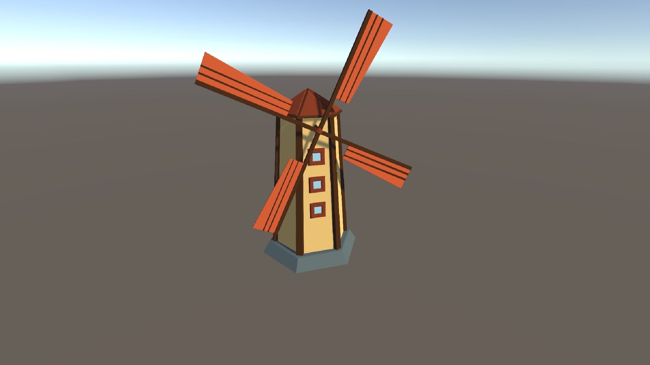 3D model Stylized Minature Windmill Game Ready Model VR / AR / low-poly ...