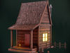 3D model Stilized Low Poly Cabin VR / AR / low-poly | CGTrader