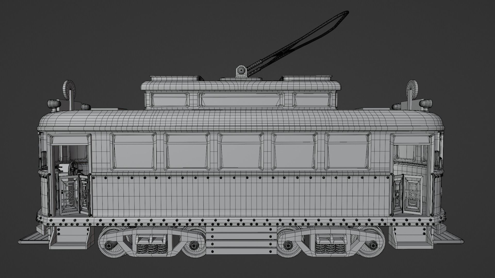 3D model Old Tram VR / AR / low-poly | CGTrader