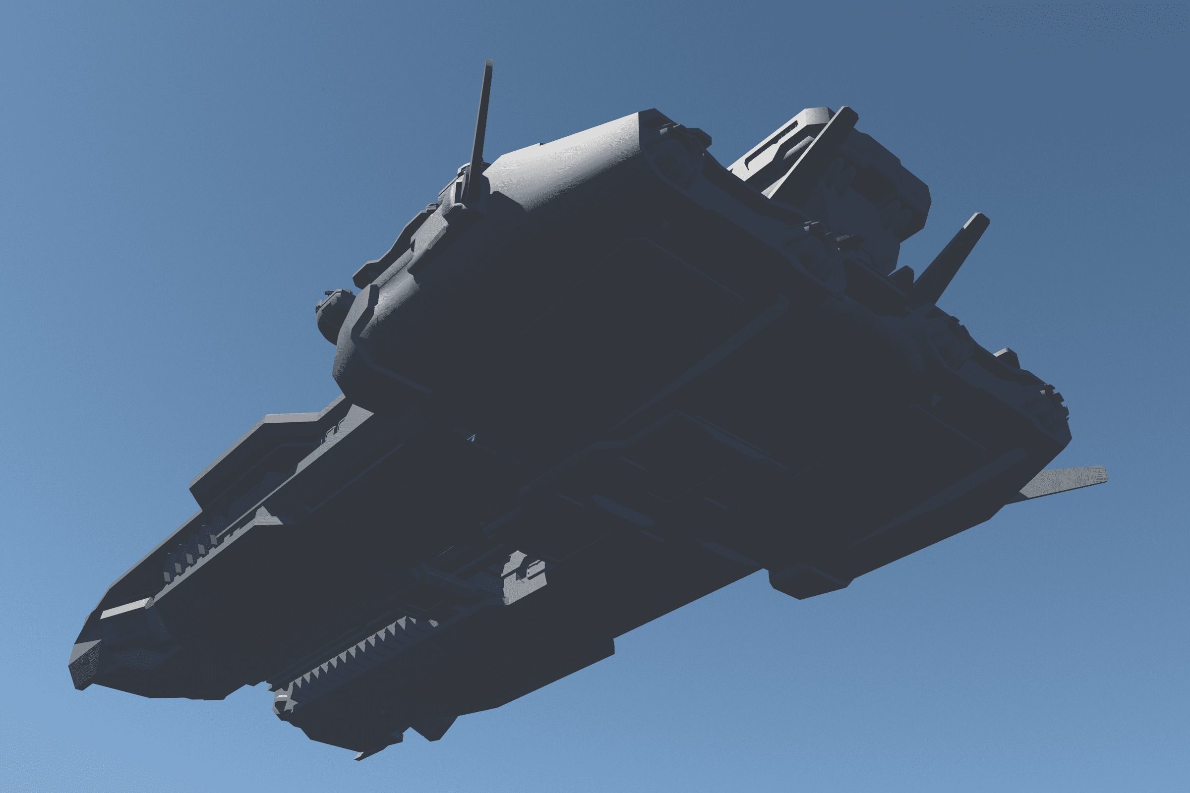 3D model Futuristic Aircraft Base Carrier VR / AR / low-poly | CGTrader